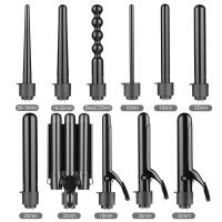 China 25mm 32mm Electric Hair Curler Curling Iron With Interchangeable Barrels for sale