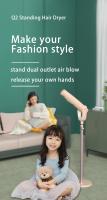 China ABS Shell Ceramic Vertical Hair Dryer 1400W Inoic Hot Cold Air Wind Speed Fast for sale