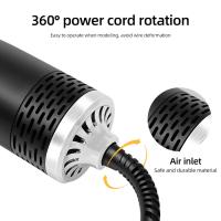 China Round Blow Out Brush Hair Dryer Volumizing Titanium Hot Tools One Step Blowout Volumizer for sale