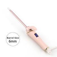 China Electric Hair Curler 6mm /9mm /13mm /25mm Size Pink Mini Hair Curler Easy to Handle Hair Curler Iron for sale