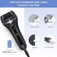 China Electric Foot Grinder Vacuum Callus Remover Rechargeable Foot Files Clean Tools for sale