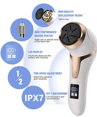 China Portable USB Electric Foot Callus Remover Electric Vacuum Adsorption Foot Grinder for sale