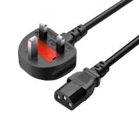 China AC 15amp UK Power Cord 240V IEC C5 Female End CEE 7/7 Schuko Plug With 3 Plug for sale