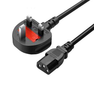 China AC 15amp UK Power Cord 240V IEC C5 Female End CEE 7/7 Schuko Plug With 3 Plug for sale