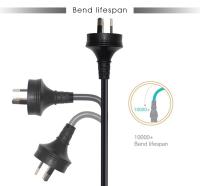 China 6.8mm OD SAA Power Cord Australian 3 Pin Plug IEC 320 C13 Right Angle for sale