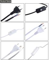 China UC Brazil Switch Power Cord IEC C5 White Black Extension Cords for sale