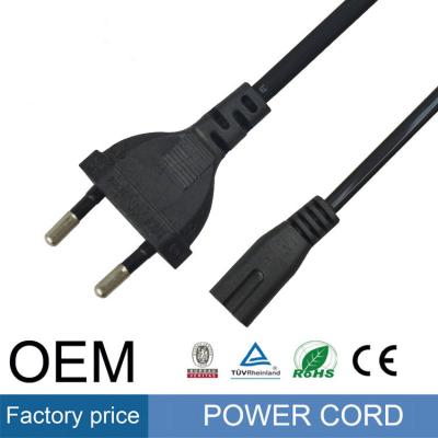 China UC Brazil Power Cord PVC Jacket Pure Copper 2 Prong Electrical Cord for sale