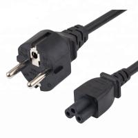 China EU VDE Power Cord Black Home Appliance Laptop Extension Cable for sale