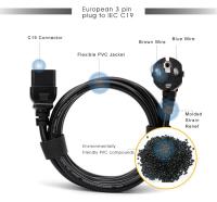China EU VDE Power Cord Waterproof Long Extension 2 Pin Plug for Laptop for sale