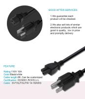 China SJT 18 AWG Appliance Power Cord 1.5m 1.8m 2.5m 60227 IEC C13 Female End for sale