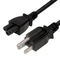 China UL Approved IEC 320 C13 Power Cord USA 3 Pin Black Computer Power Cord Plug for sale