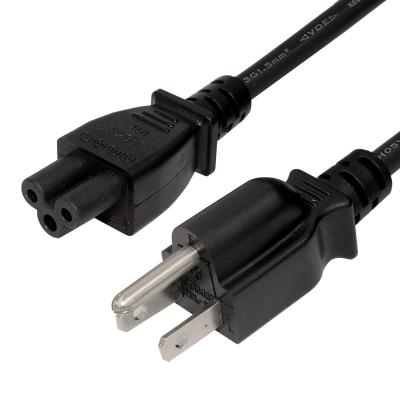 China UL Approved IEC 320 C13 Power Cord USA 3 Pin Black Computer Power Cord Plug for sale
