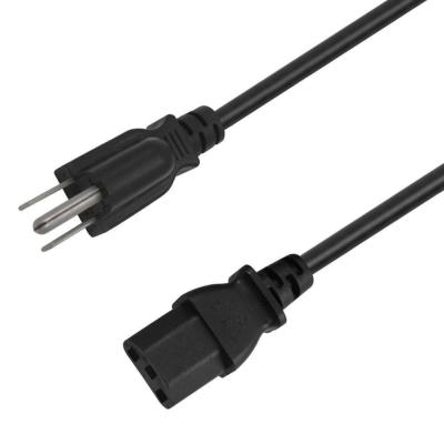 China 80cm UL Power Cord NEMA 5-15P IEC60320 C13 Connector For Desktop Computer for sale