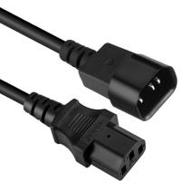 China UL Approved AC Safe Extension Cord 18AWG 0.8m 3 Prong AC Power Cord For TV for sale