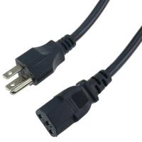 China Electrical 3 Prong AC Power Extension Cord IEC C13 18/3 SJT US Standard for sale
