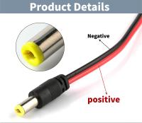 China 5.5x2.1mm DC Power Cord 1m 2m 3m Power Adapter Extension Cable For CCTV Camera for sale