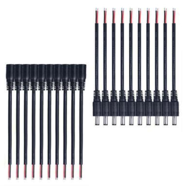 China Male To Female DC Power Extension Cable 2.1mm 5AWG For CCTV Router for sale