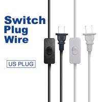 China European Waterproof Extension Power Cable 2 Pin Power Cord With Inline Switch for sale