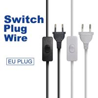 China European Waterproof Extension Power Cable 2 Pin Power Cord With Inline Switch for sale