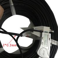 China 2x1mm Rubber Insulated Flexible Cable 100 meter/roll For Electronic Equipment for sale