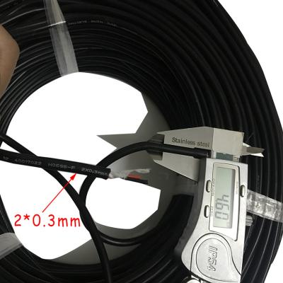 China 2x1mm Rubber Insulated Flexible Cable 100 meter/roll For Electronic Equipment for sale