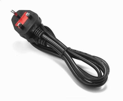 China ASTA AC UK Power Cord H05VV-F 3 Pin Oxygen Free Copper Wire for sale