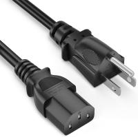 China JST Connector 3 Prong TV Cord ISO 14000 PC Fireproof Cooper Material for sale