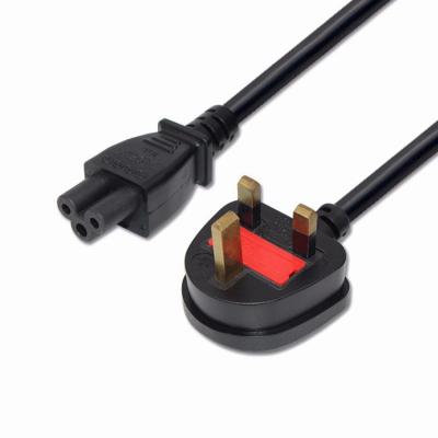 China 3 Prong ASTA Power Cable AC UK Laptop Power Cord For Computer Charger for sale