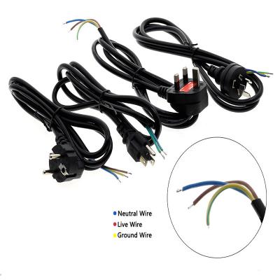 China Electrical 5ft Appliance Power Cord US UL Plug 3 Prong Cord For TV for sale
