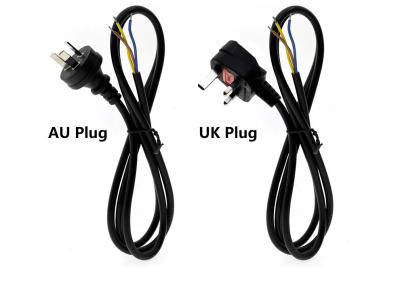 China Laptop 3 Prong Appliance Power Cord 10A 125V CE FCC RoHS Certified for sale