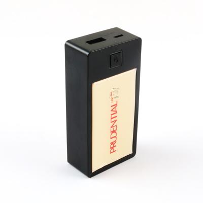 China Plastic Gift Portable Power Bank Advertising Style 5200MAH With 3 In 1 Cable for sale