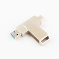 China Type C Twist Metal USB Flash Drive 2.0 And 3.0 High Speed 256GB 128GB for sale