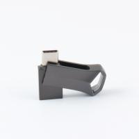 China Metal Gun Black Matt Twist USB Flash Drive TYPE C Fast Speed 64GB 128GB 256GB for sale