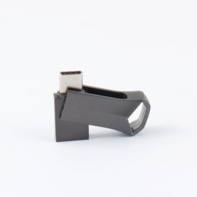 China Metal Gun Black Matt Twist USB Flash Drive TYPE C Fast Speed 64GB 128GB 256GB for sale