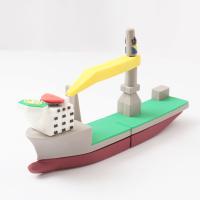 China 3D Copy Real PVC USB Drive Sailing Ship Customized Shapes for sale