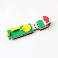 China 3D Copy Real PVC USB Drive Sailing Ship Customized Shapes for sale