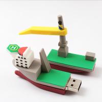 China 3D Copy Real PVC USB Drive Sailing Ship Customized Shapes for sale