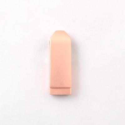 China Rose Gold Metal Color 360 Degree Twist USB Drive Uploading Data Free for sale