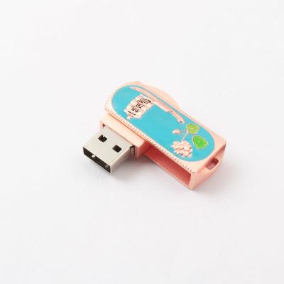 China Engraving Flowers 3.0 2.0 Twist USB Flash Drive Mold 360 Degree for sale