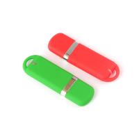 China CMYK Logo Fast Speed Plastic USB Stick Made With / Without Rubber Oil Body for sale