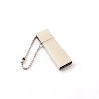 China Silver Matt Body Metal USB Pen Drive 2.0 64GB 128GB 20MB/S Custom Laser Logo for sale