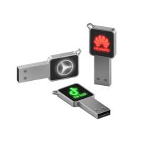 China 32GB 64GB 128GB Crystal USB Stick When Reading LED Light Will Shiny for sale