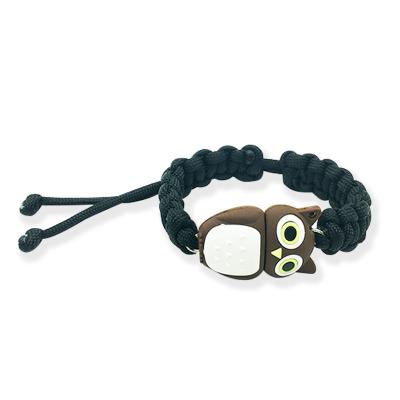 China Teenagers' Favorite Style Wristband USB Stick Owl Shaped Strap for sale