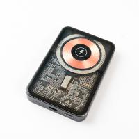 China Transparent Surface Magnetic Suction Style Fast Wireless Charger 15w 20w for sale