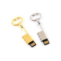 China 128GB Metal Key Flash Drive Conform US Standard Silver And Gold Shiny Retro USB for sale