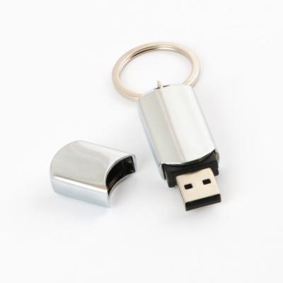 China Metal Shiny Body USB Flash Drive 3.1 70MB/S 256GB 512GB 1TB With Ring for sale