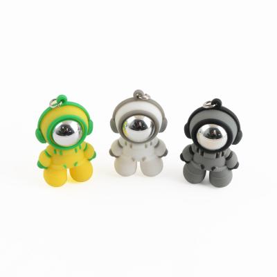 China Astronaut Shaped custom PVC USB Flash Drive With Key Chain​ 80/MBS for sale
