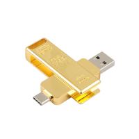 China Gold Bar Shaped TYPE C USB 3.0 Fast Speed Match EU And US Standrad for sale