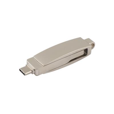 China Body Silver Matt Fast Speed Type C USB Flash Drive Passed The H2 Test EU Standrad for sale