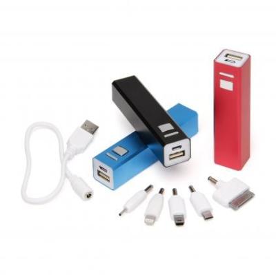China Colurful Metal Body 2600MAH Portable Power Bank Advertising Style OEM / ODM for sale